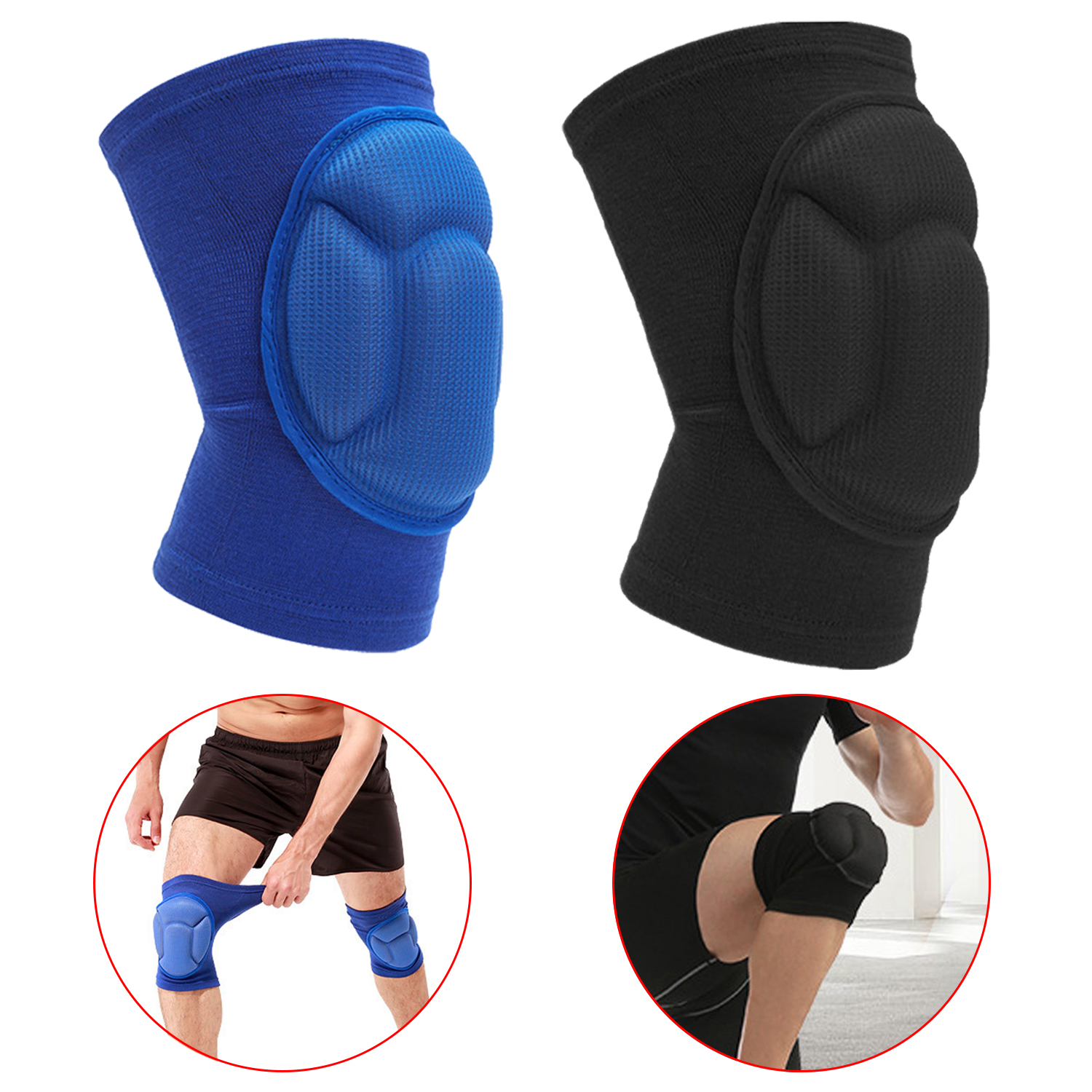 Elastic Sponge Cushion Knee Support Knee Pad Knee Sleeve Breathable ...