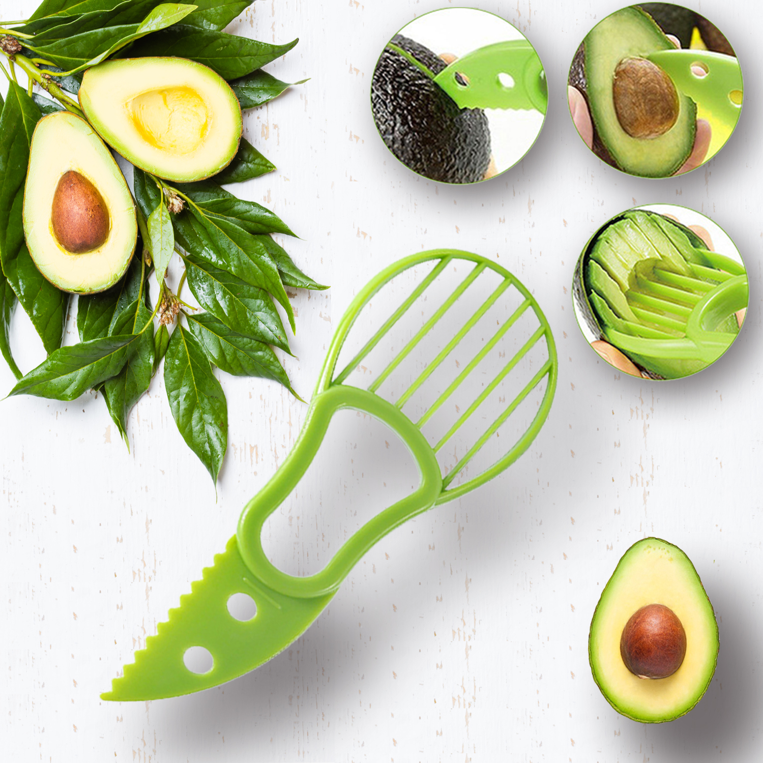 3-in-1 Avocado Cutter丨AtrihExports