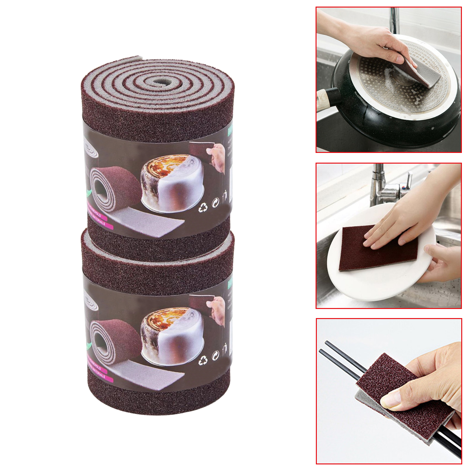Cleaning Sponge Kitchen Sponge Eraser for Pan Pot Dish Sponges Kitchen ...
