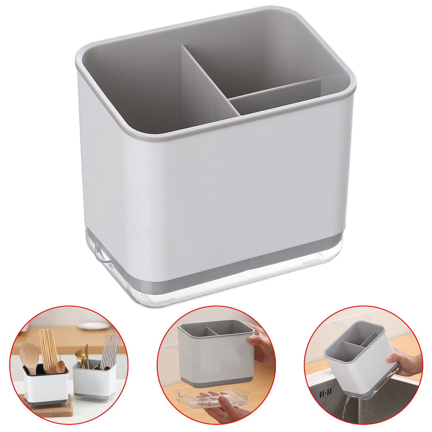 Multifunctional Chopstick Spoon Storage Double Layer Detachable ...